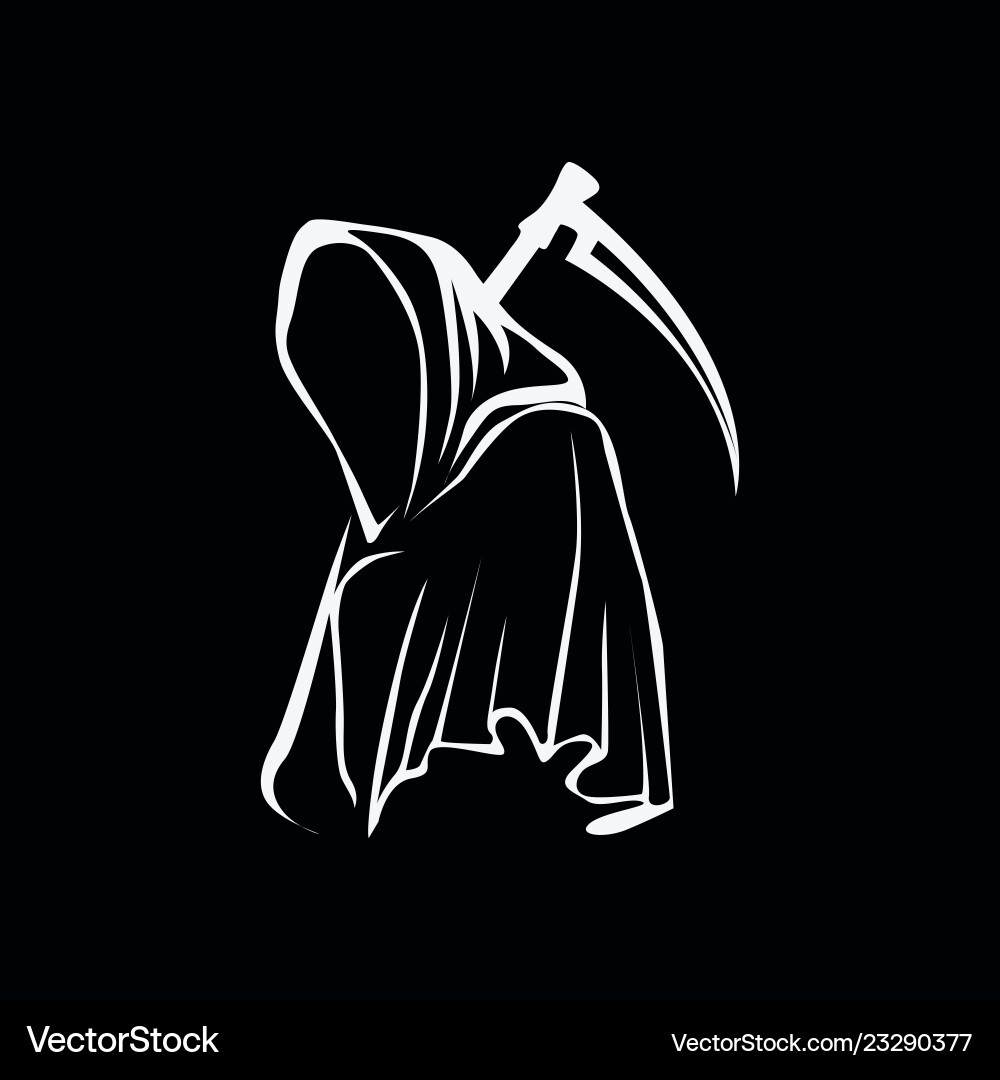 Halloween death devil Royalty Free Vector Image