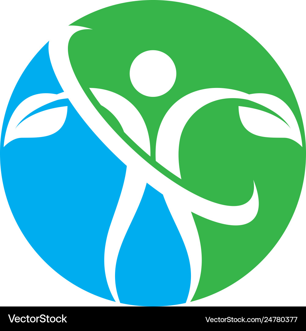 Healthy life logo Royalty Free Vector Image - VectorStock