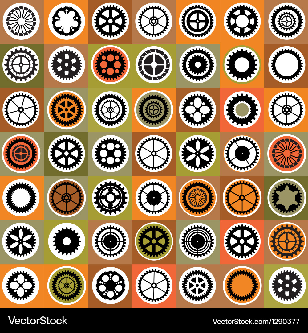 Industrial Gear Mosaic Royalty Free Vector Image