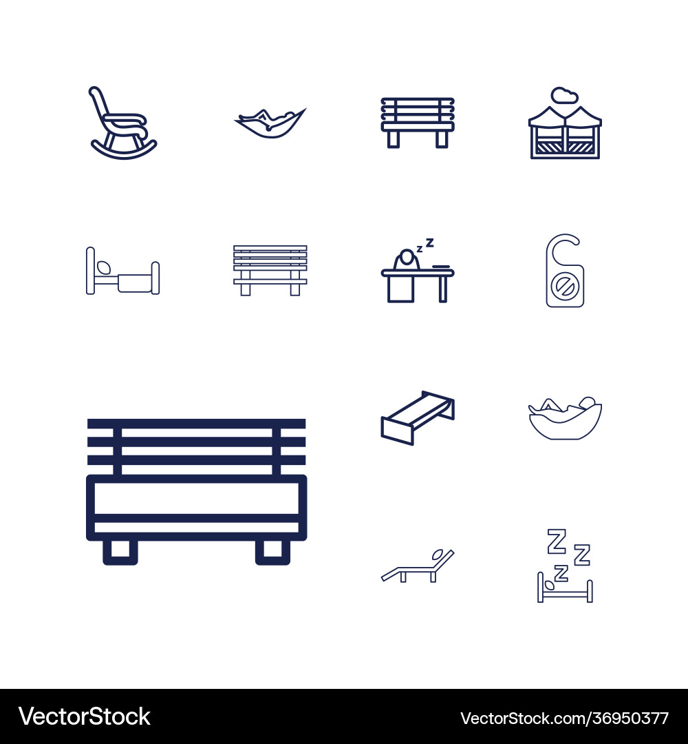 Rest icons Royalty Free Vector Image - VectorStock
