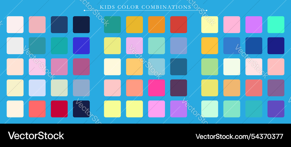Trend color palette guide template fit Royalty Free Vector