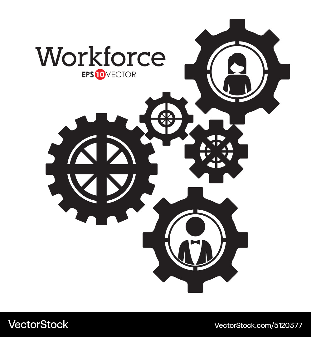 Workforce design Royalty Free Vector Image - VectorStock