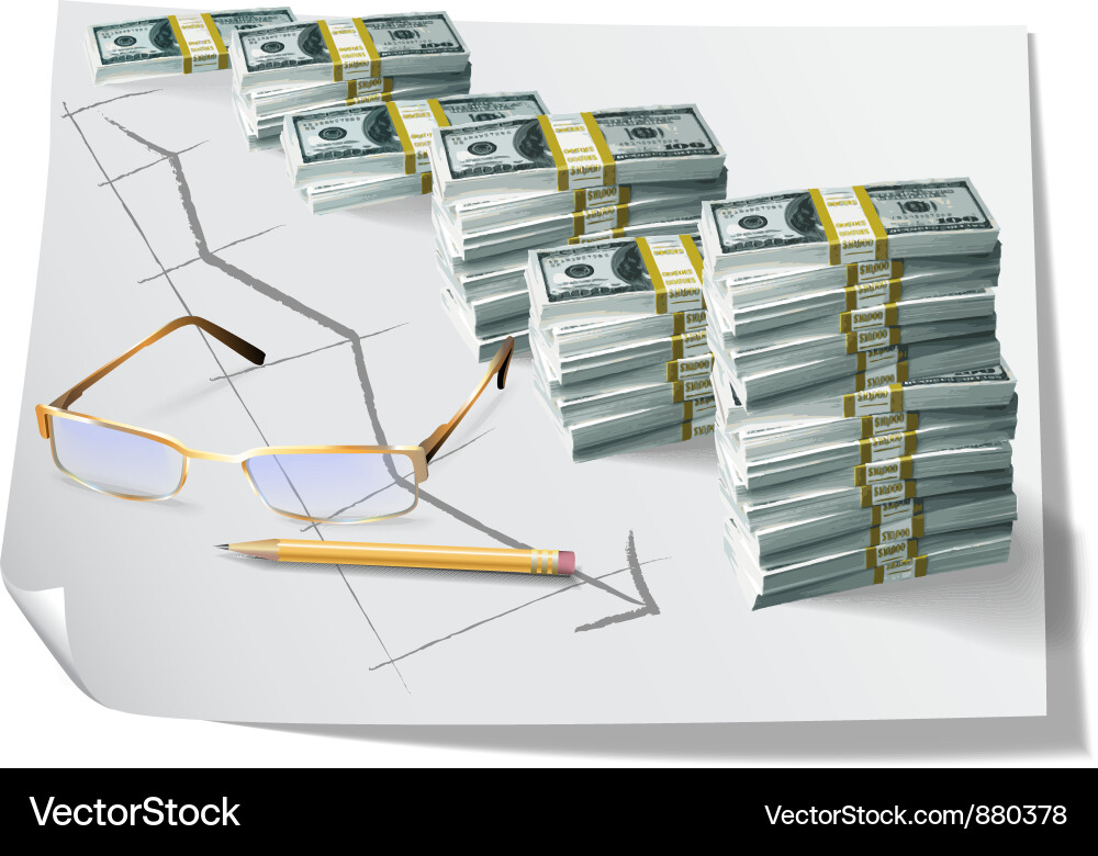 Financial graph Royalty Free Vector Image - VectorStock