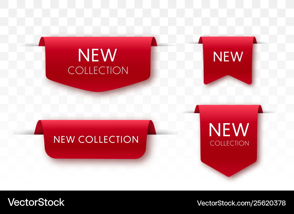 New collection tags badges Royalty Free Vector Image