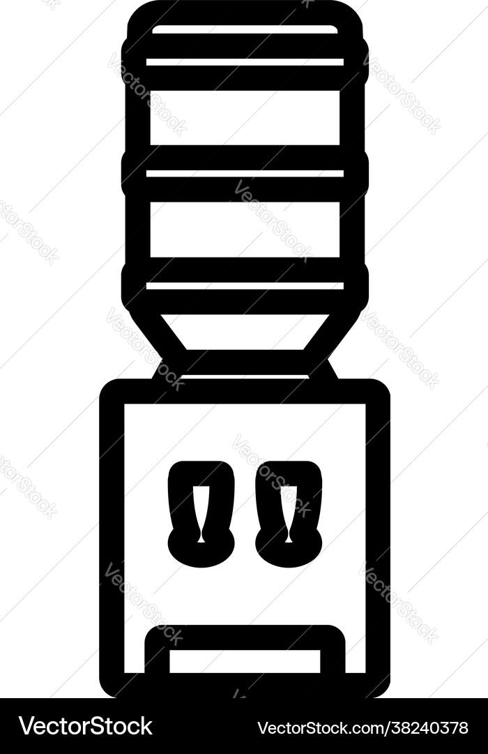 Office water cooler icon Royalty Free Vector Image