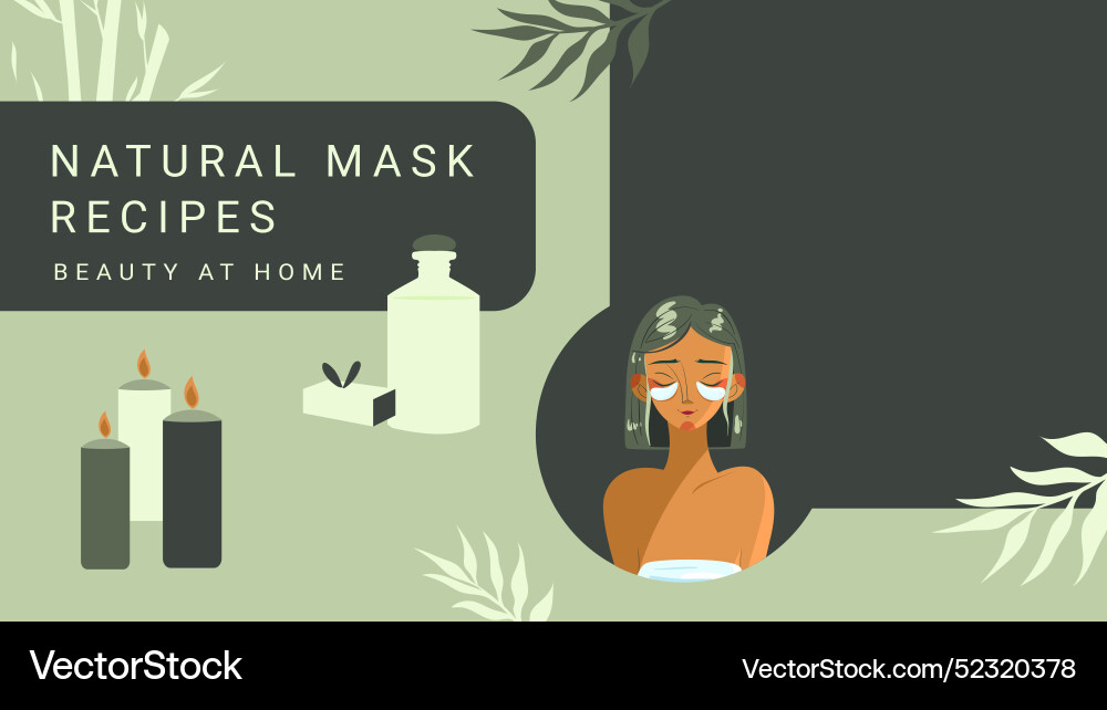 Spa and beauty youtube thumbnail Royalty Free Vector Image