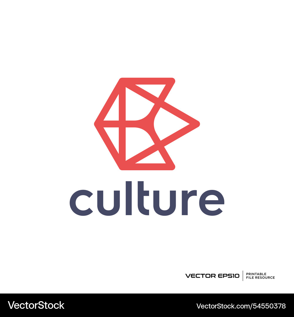 Triangle lines logo Royalty Free Vector Image - VectorStock