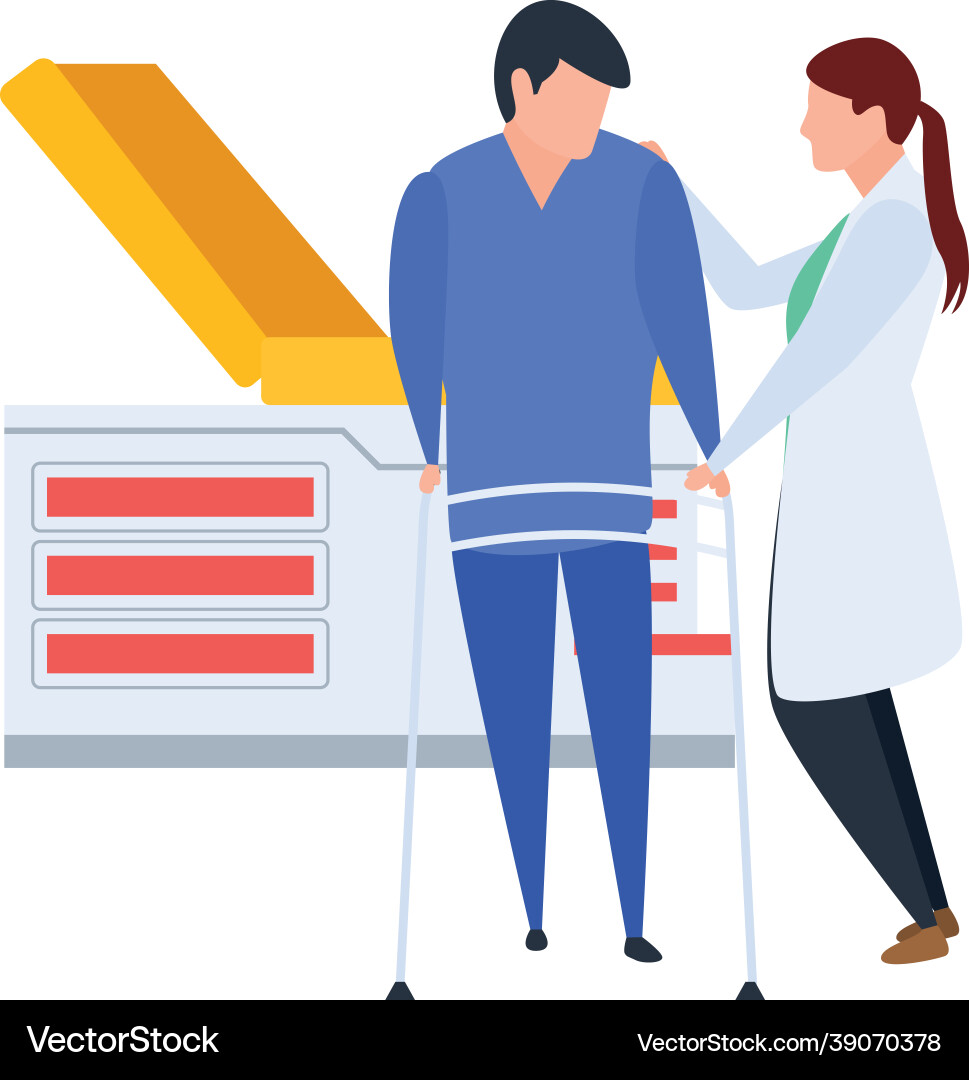 Walking aid Royalty Free Vector Image - VectorStock