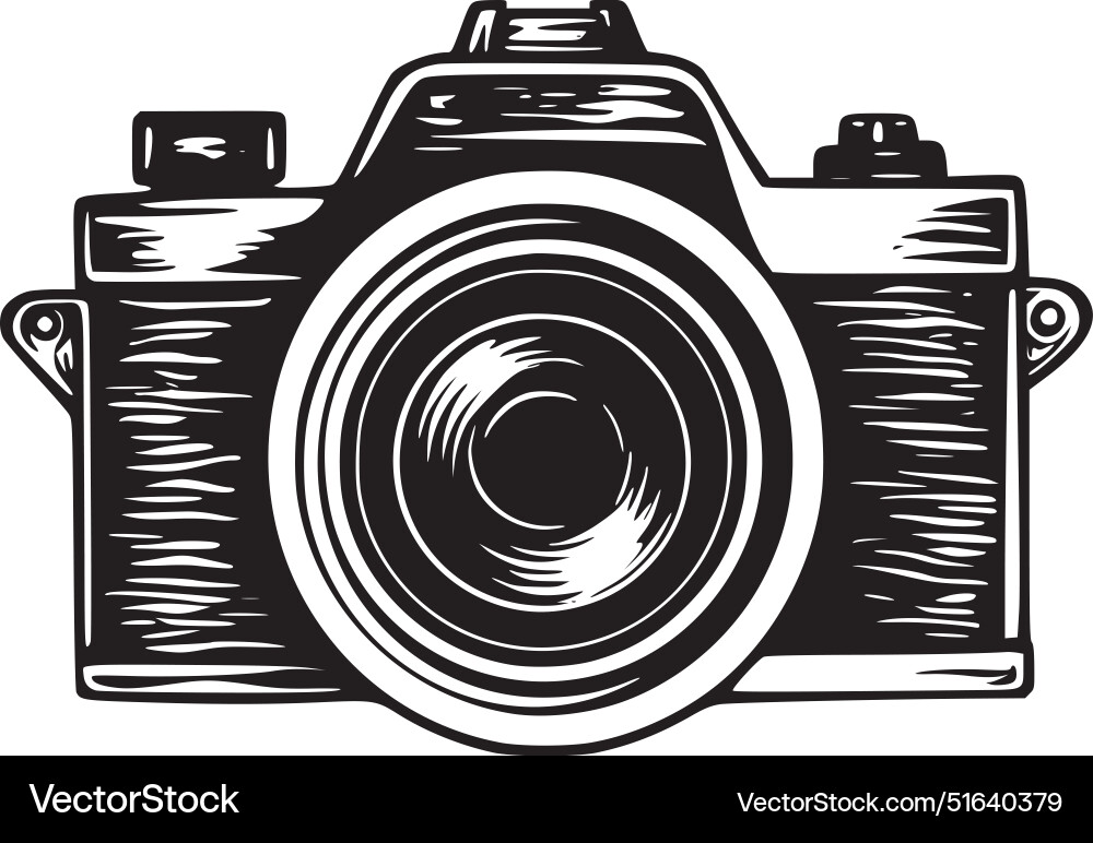 Camera - high quality logo - ideal for t-shirt Vector Image