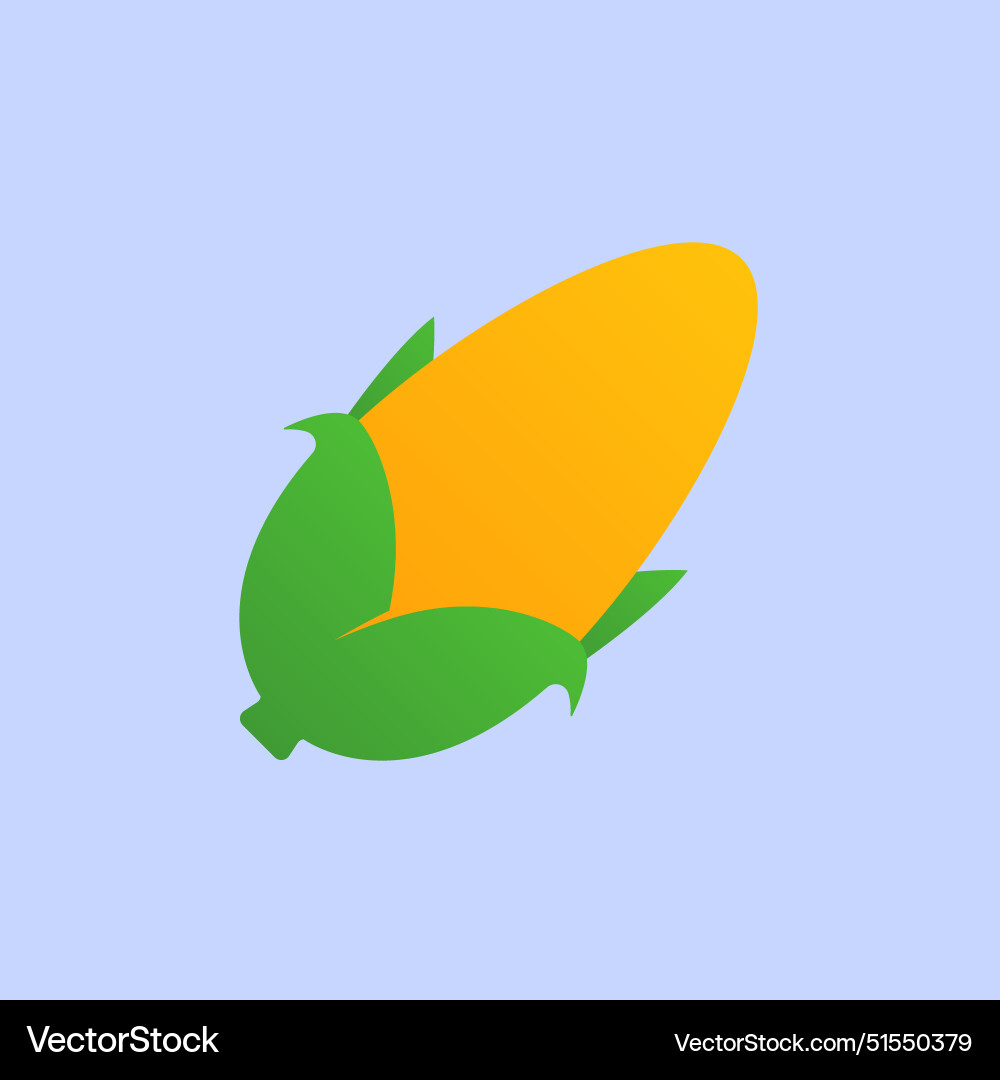 Maize corn icon vegetable Royalty Free Vector Image