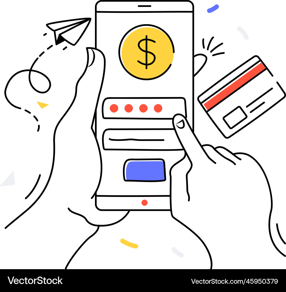 Online payment Royalty Free Vector Image - VectorStock