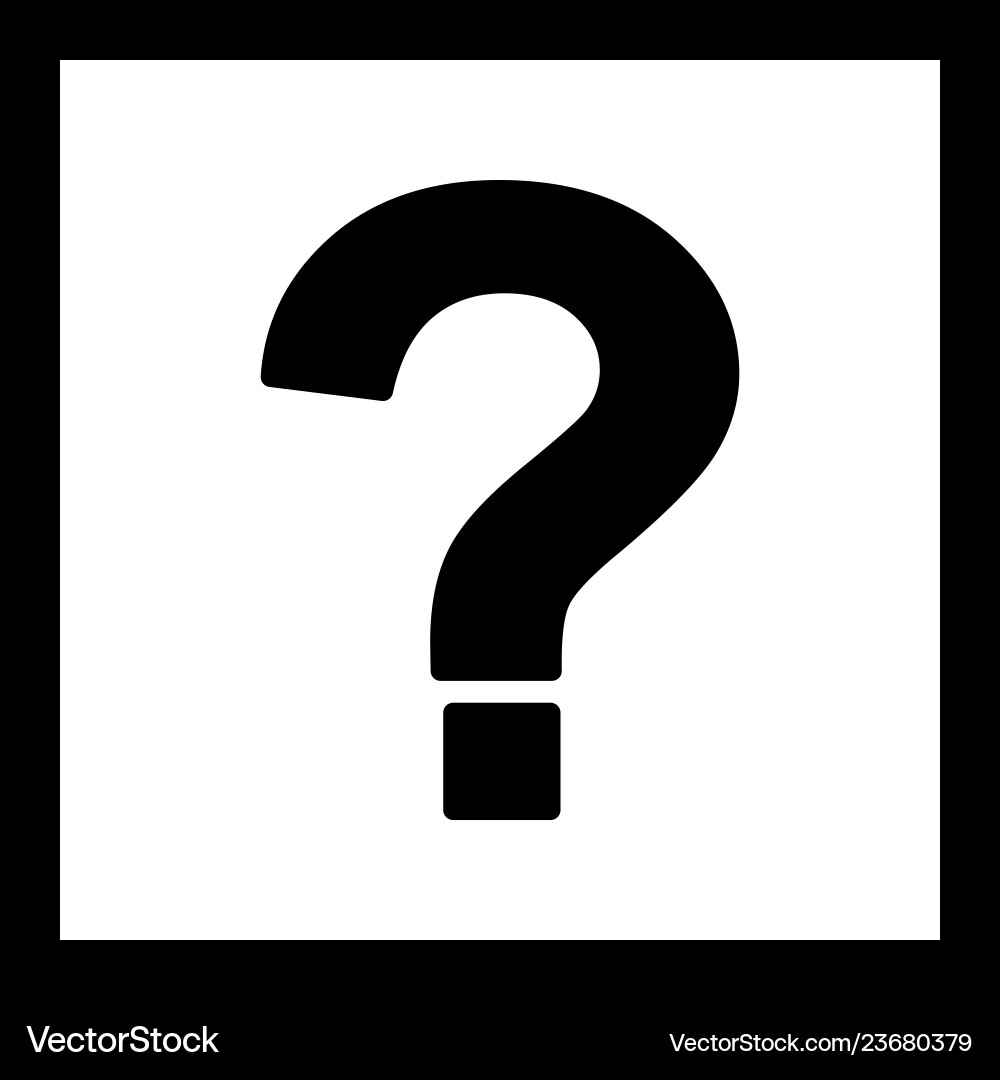 Question mark icon Royalty Free Vector Image - VectorStock