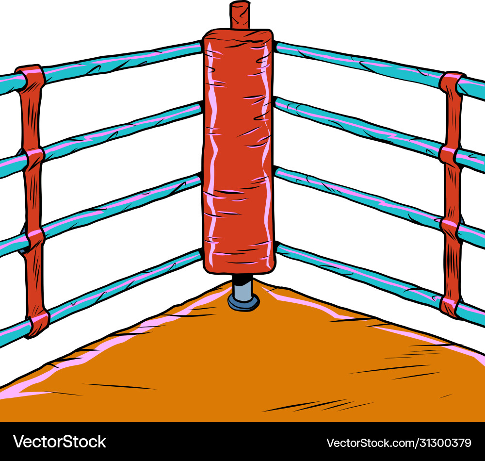 Retro Boxing Corner Royalty Free Vector Image - VectorStock