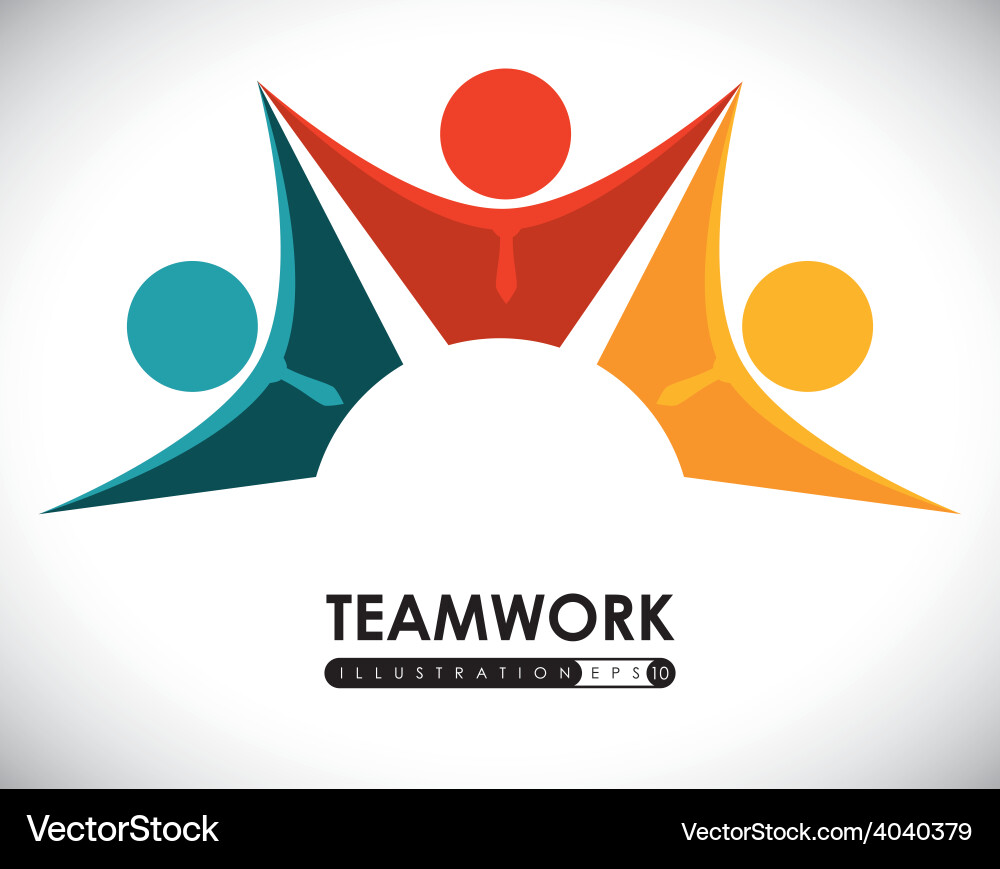 Teamwork design Royalty Free Vector Image - VectorStock