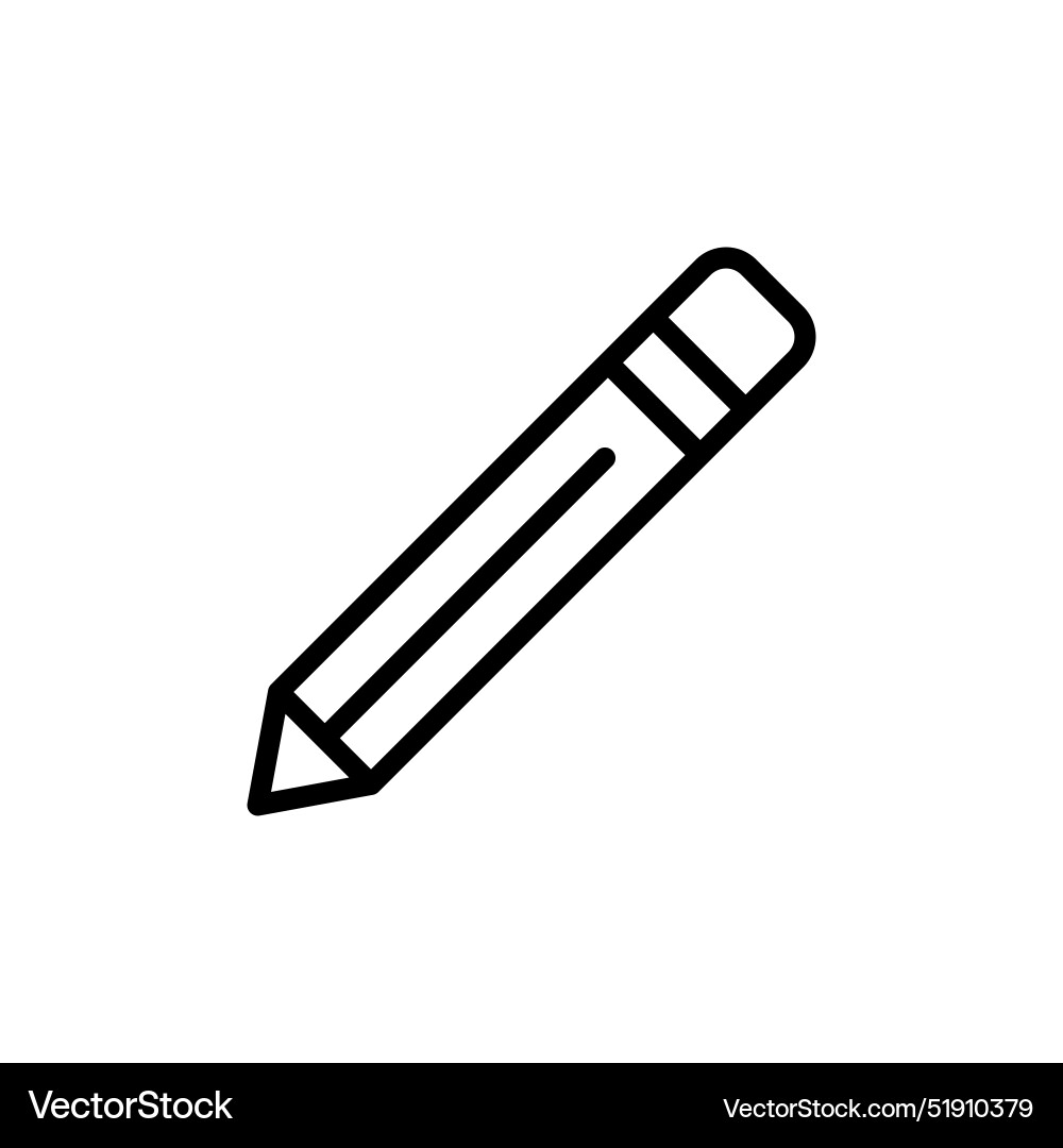 Writing pencil icon ideal for education Royalty Free Vector