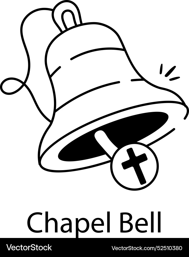 Chapel bell Royalty Free Vector Image - VectorStock