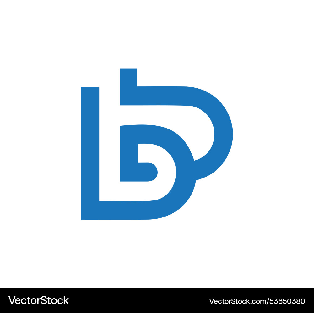 Initial bb letter logo design template Royalty Free Vector
