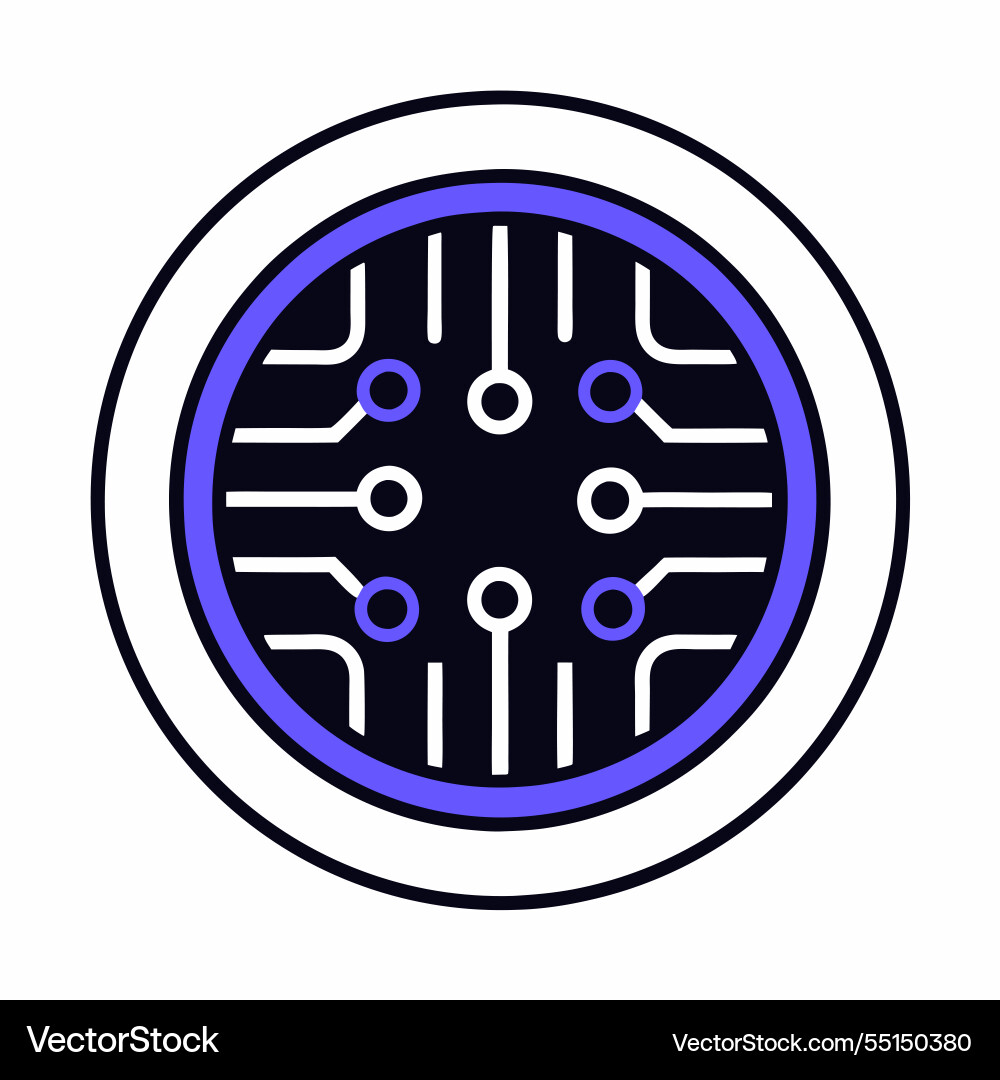 Tech innovators logo art design for company Vector Image