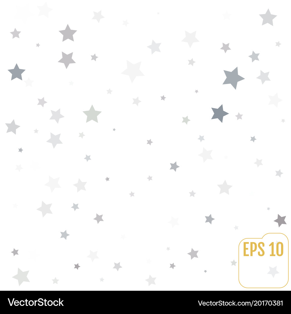 Abstraktes weißes modernes Muster mit silbernen Sternen