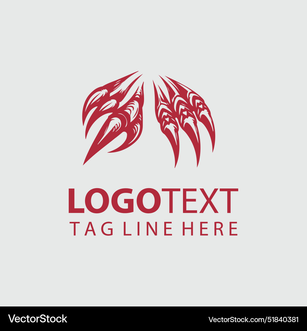 Claw logo Royalty Free Vector Image - VectorStock
