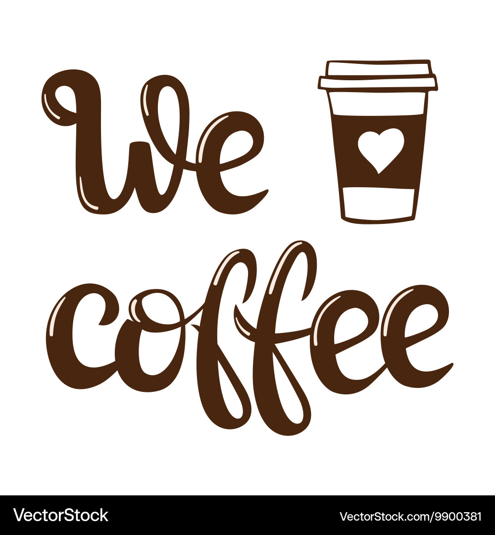 Coffee menu lettering Royalty Free Vector Image