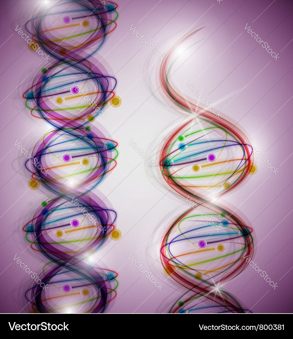 DNA Helix Background Royalty Free Vector Image