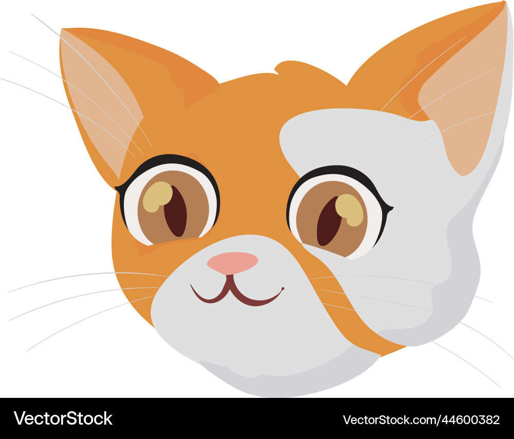 Cat face Royalty Free Vector Image - VectorStock