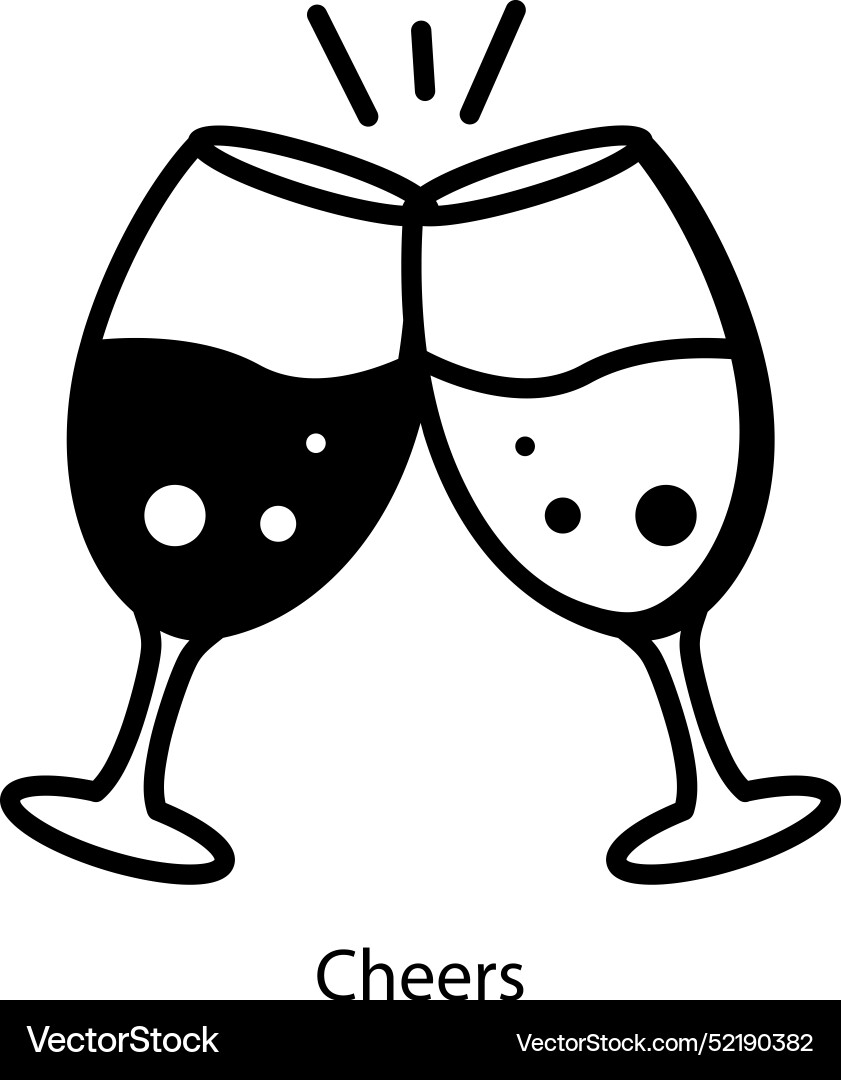 Cheers Royalty Free Vector Image - VectorStock