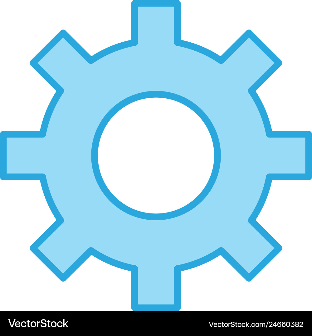 Cog wheel icon Royalty Free Vector Image - VectorStock