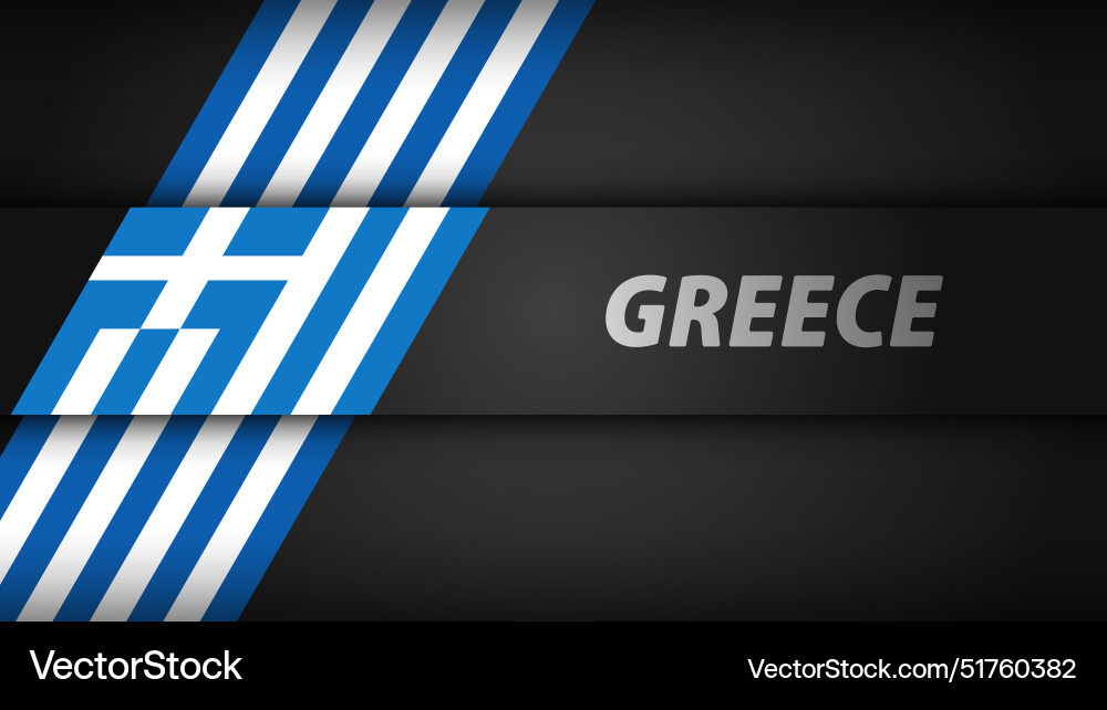 Edge background greece graphic and label Vector Image