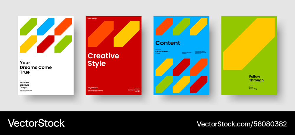 Geometric background template modern book cover Vector Image