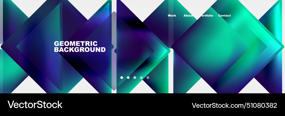 Geometric pattern with purple and azure squares on