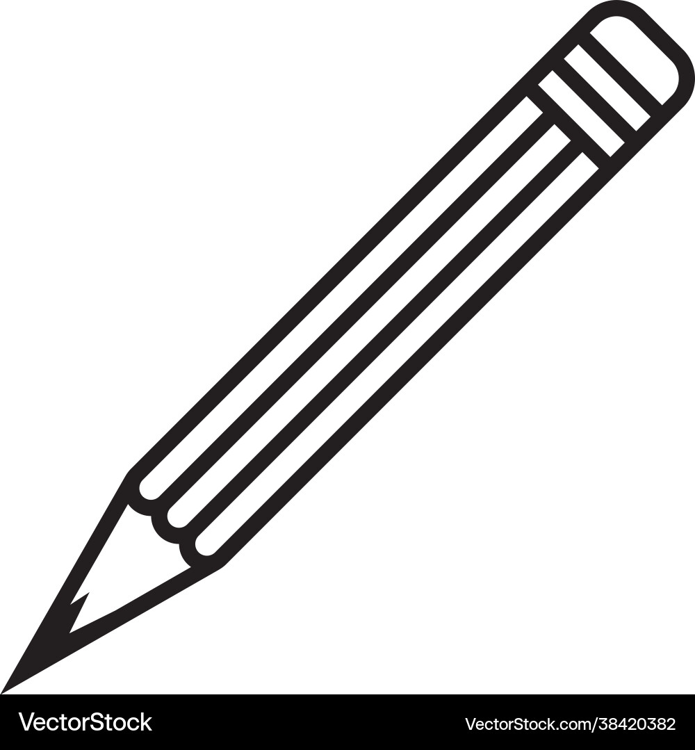 Pencil Royalty Free Vector Image - VectorStock