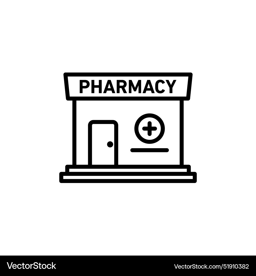 Pharmacy icon ideal for healthcare Royalty Free Vector Image