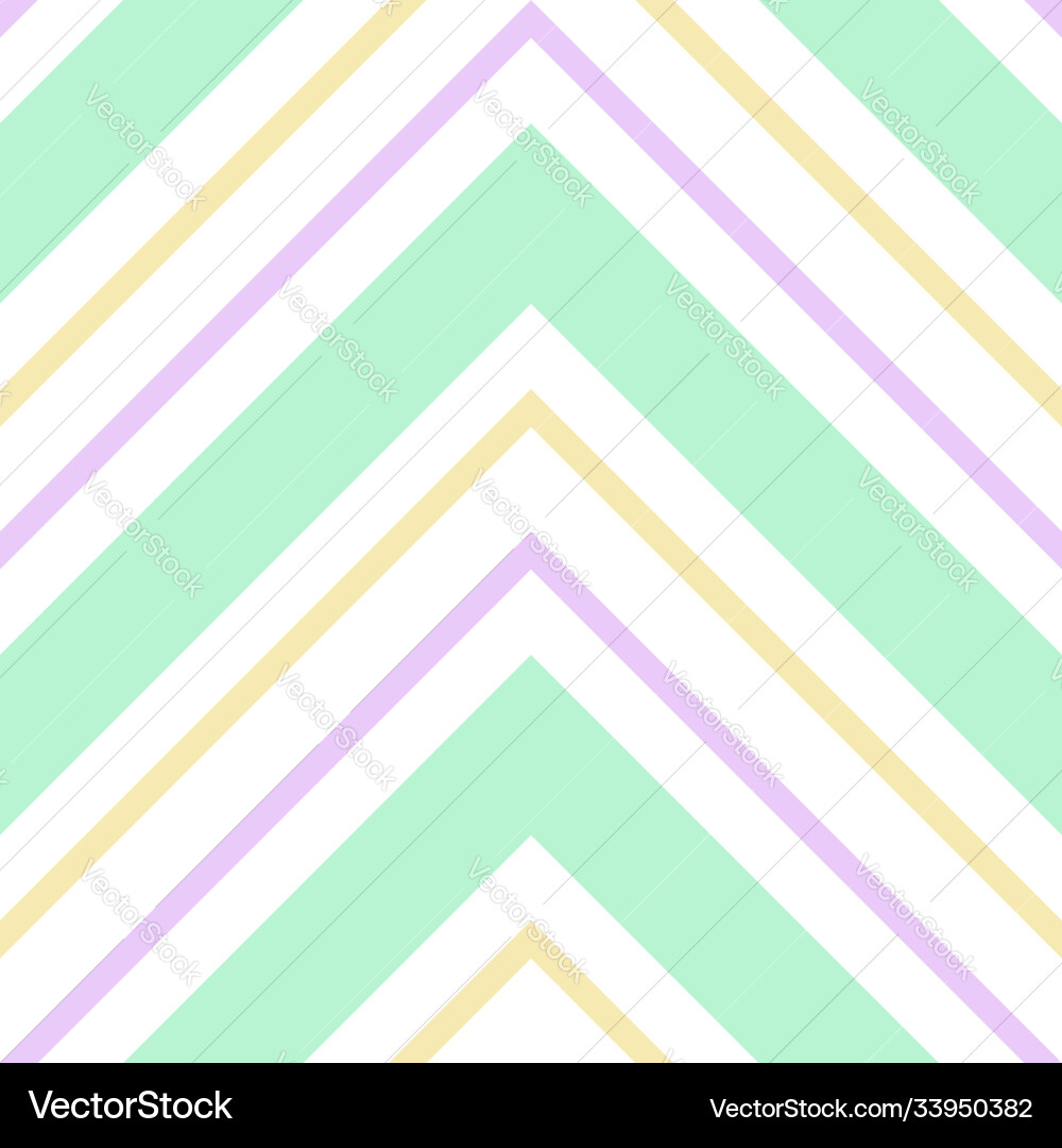 Rainbow chevron diagonal stripes seamless pattern Vector Image