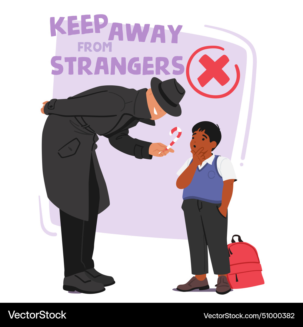 Suspicious stranger character in a black coat Vector Image