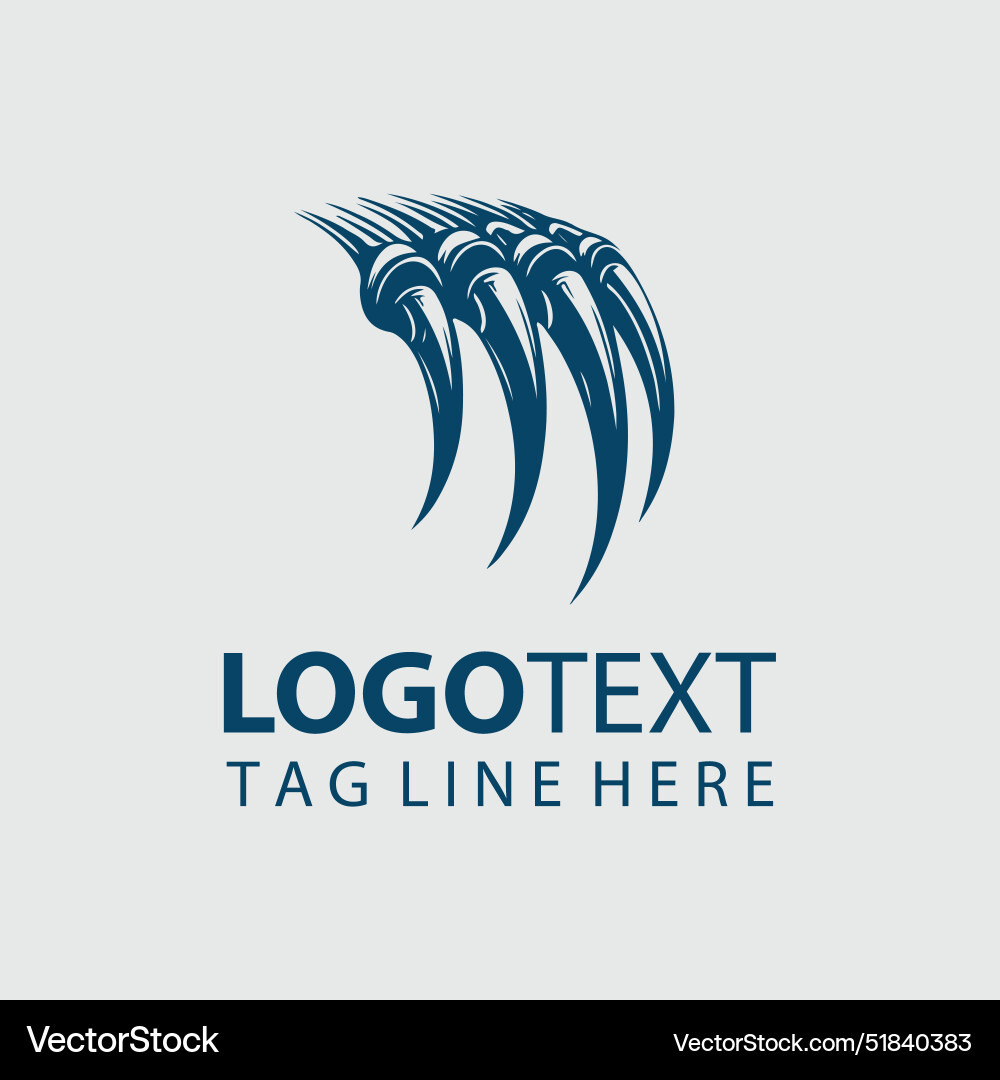 Claw logo Royalty Free Vector Image - VectorStock