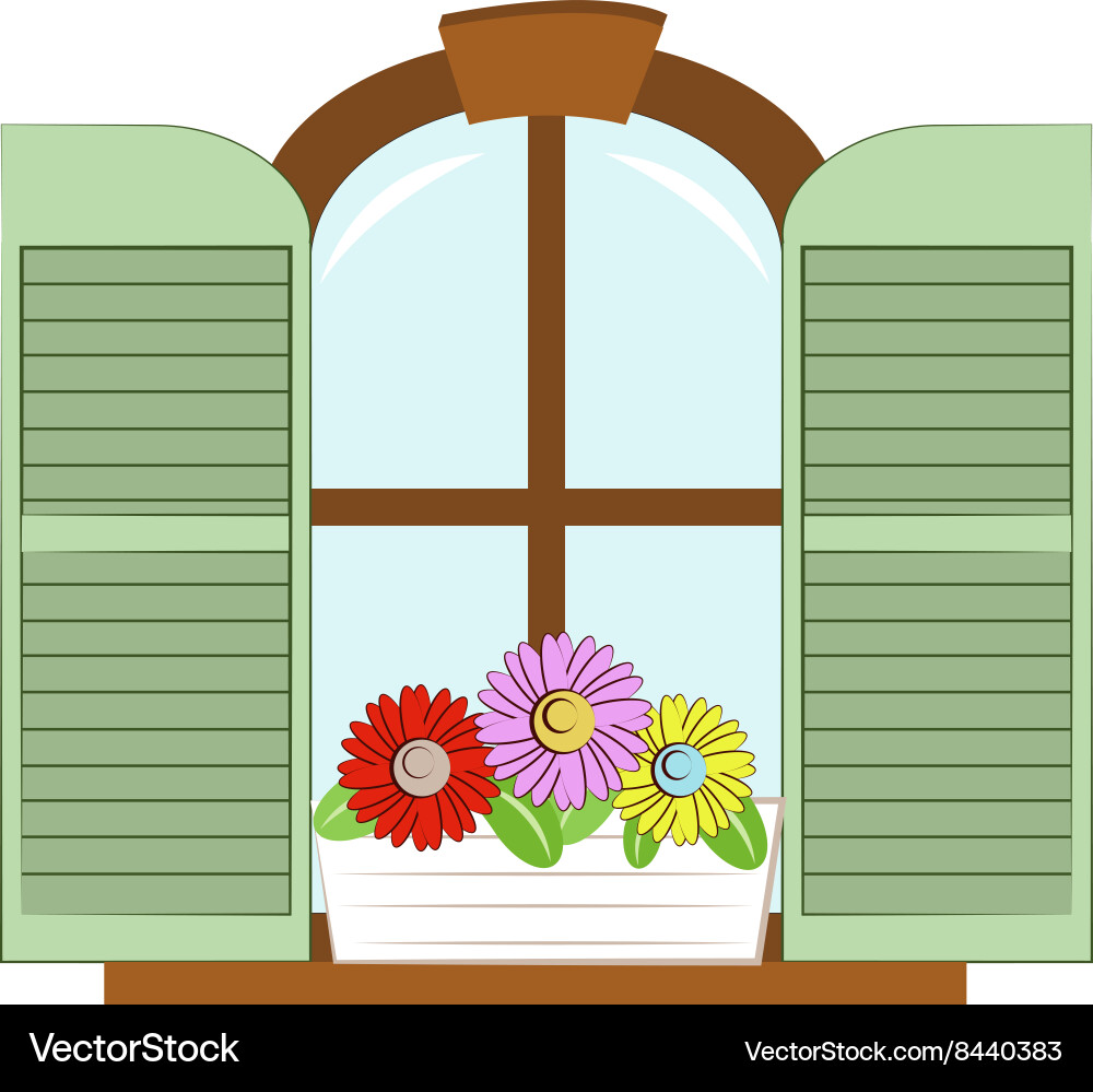 Flower windowbox (8440383) – Royalty-Free Vector | VectorStock