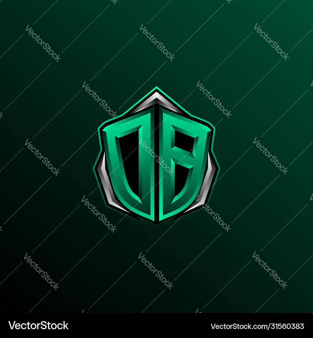 Initial db logo design Royalty Free Vector Image