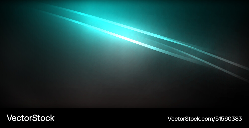 Neon glowing circle rays light round lines in the Vector Image