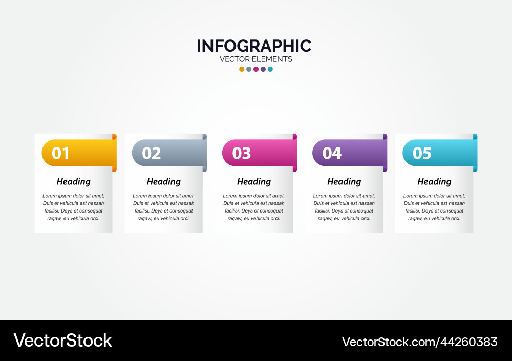Presentation business horizontal infographic Vector Image