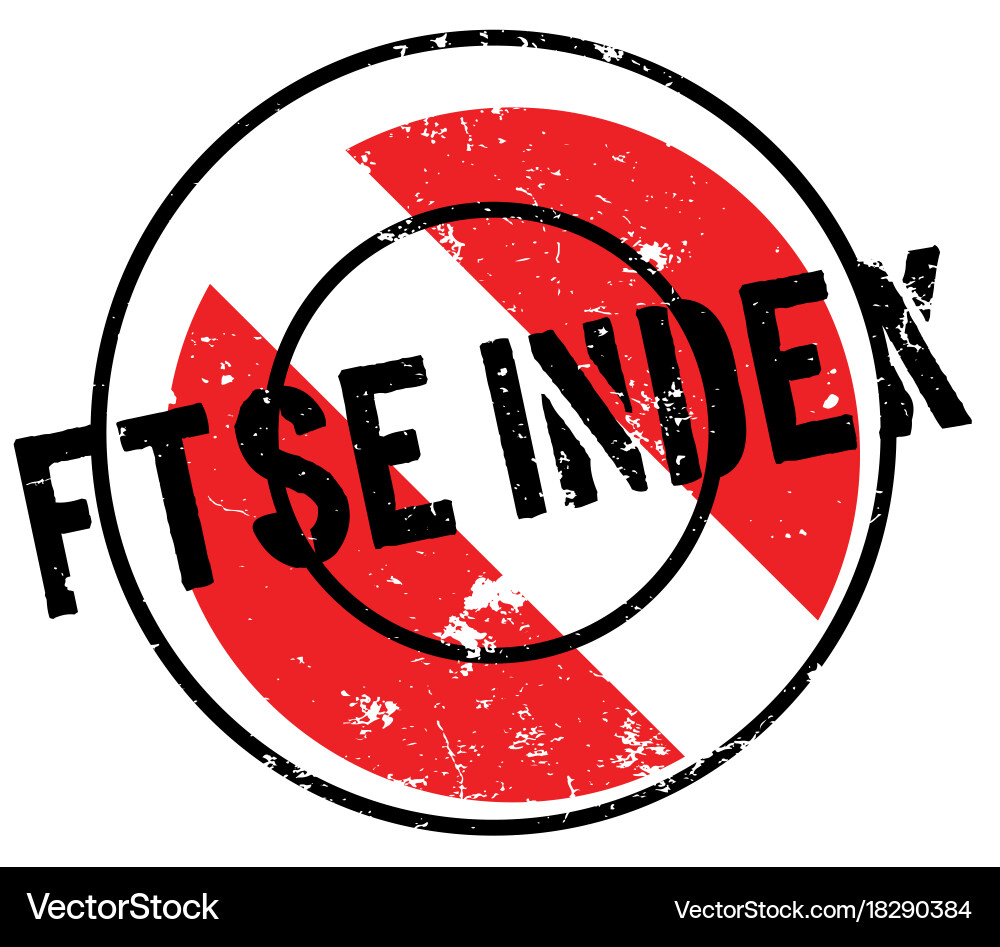 Ftse index rubber stamp Royalty Free Vector Image