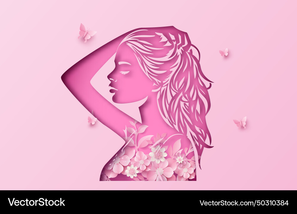 International womens day 8 march with frame Vector Image