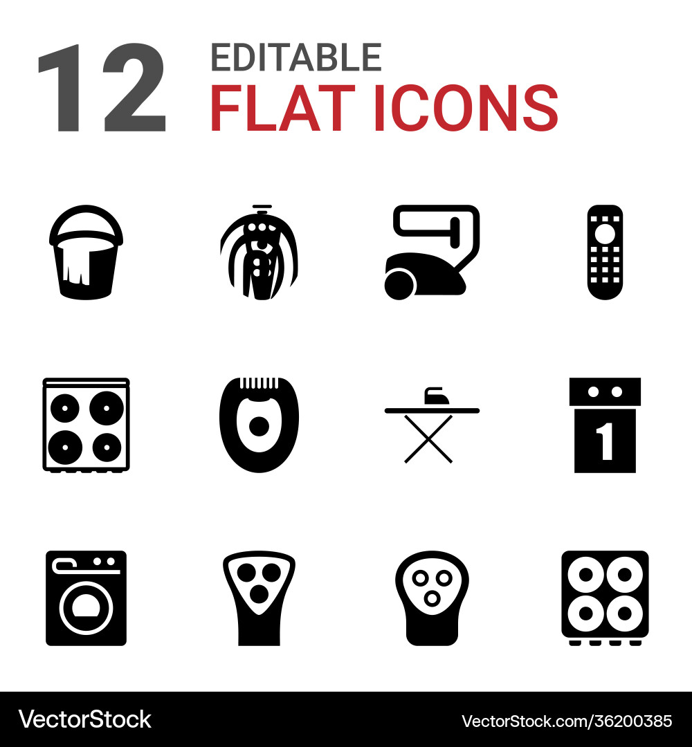 Appliance icons Royalty Free Vector Image - VectorStock
