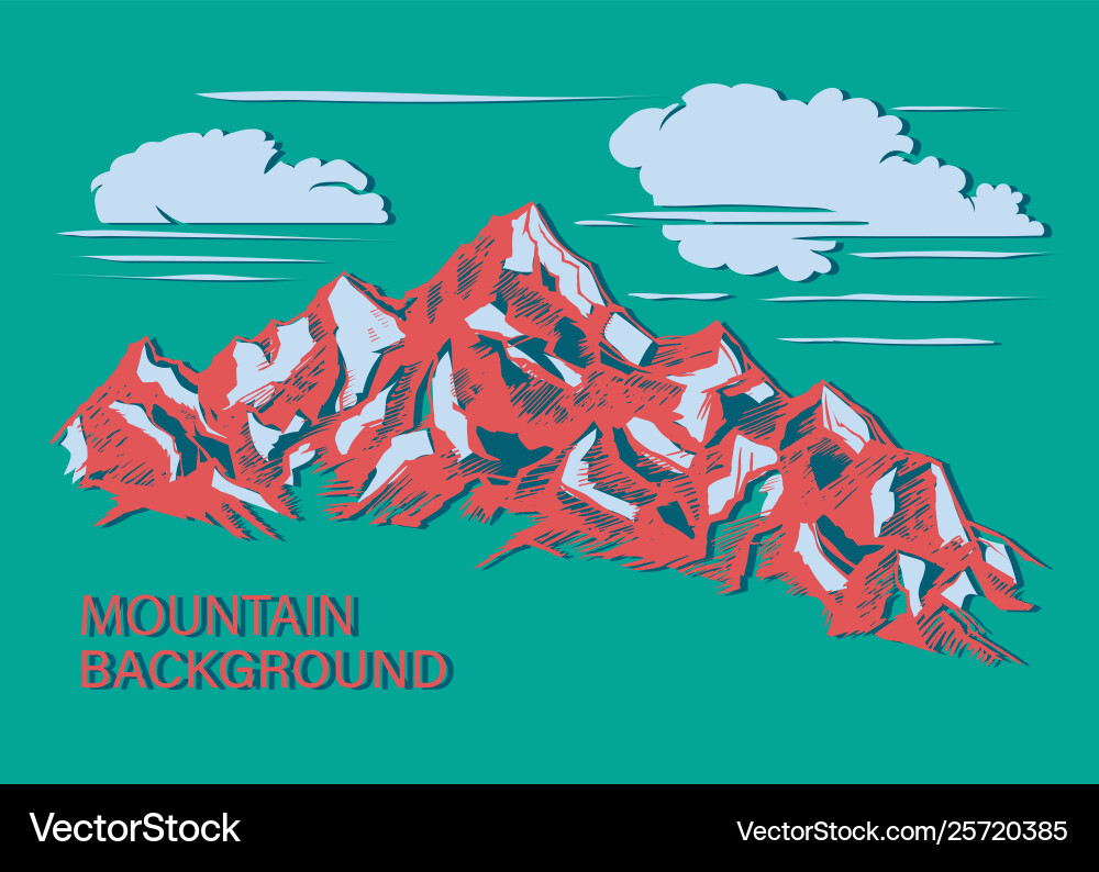 Mountains Royalty Free Vector Image - VectorStock