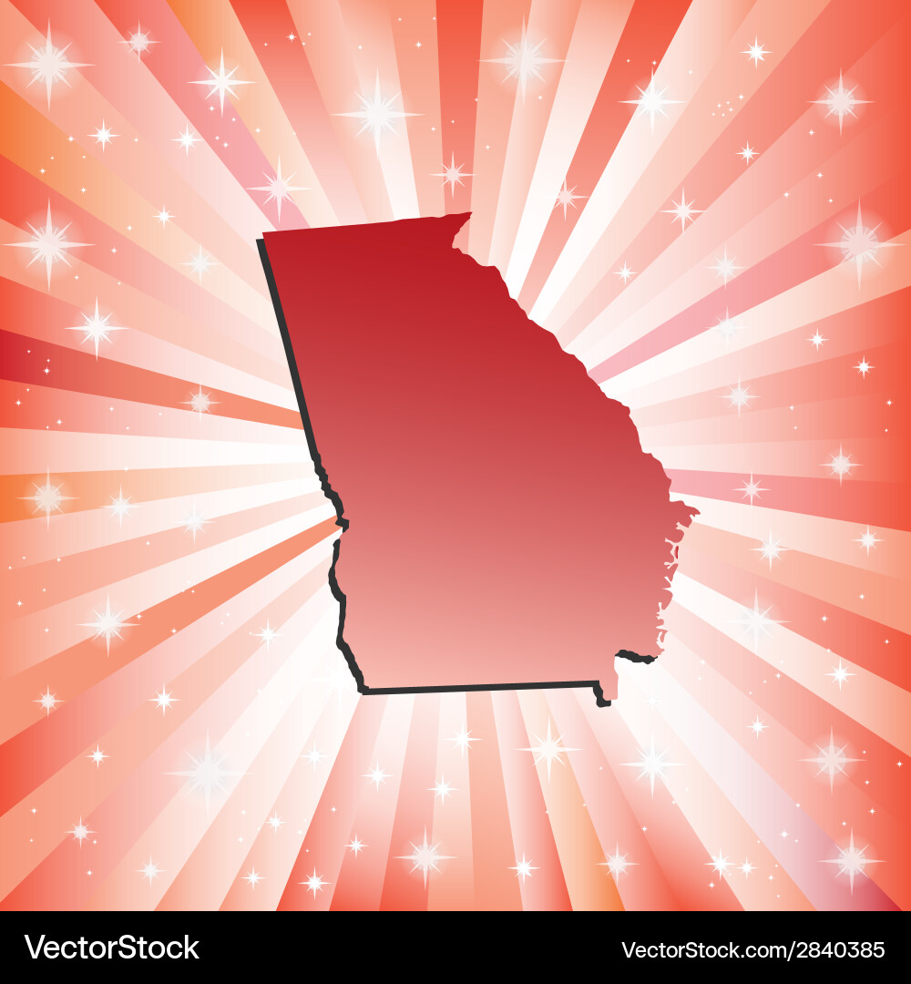 Red georgia Royalty Free Vector Image - VectorStock