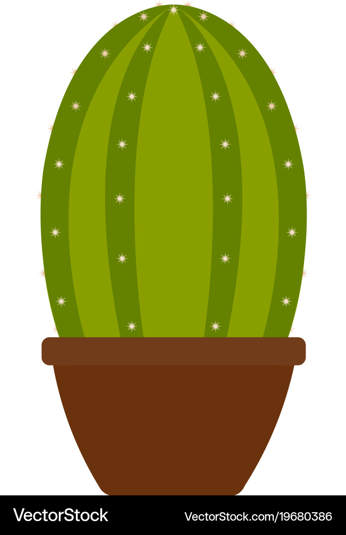 Abstract cute cactus Royalty Free Vector Image
