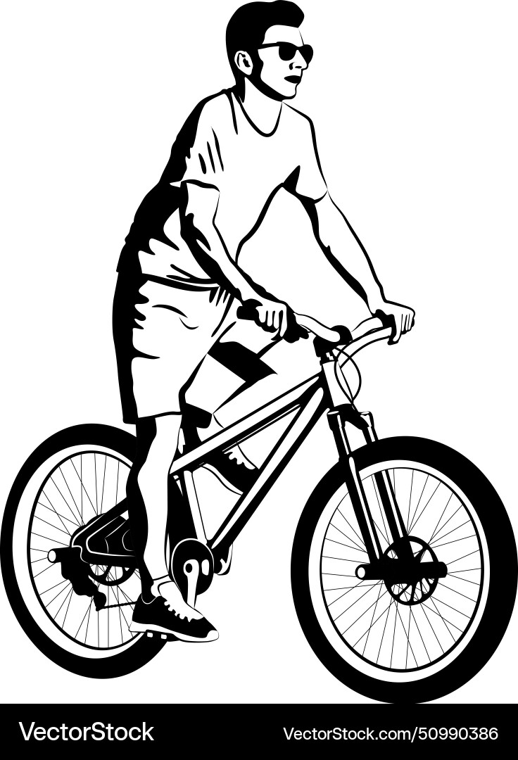 Biker Royalty Free Vector Image - VectorStock