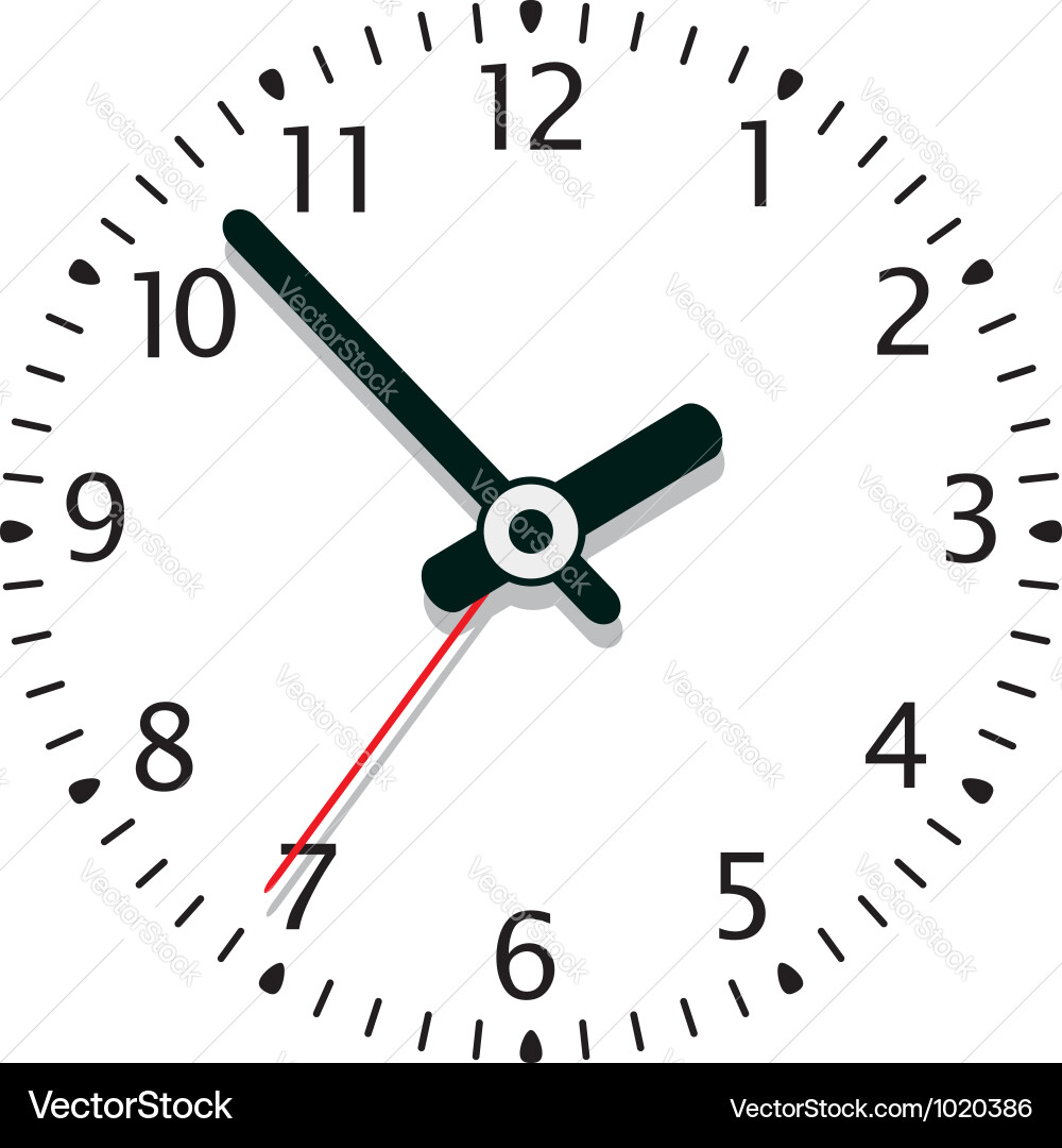 Clock Royalty Free Vector Image - VectorStock
