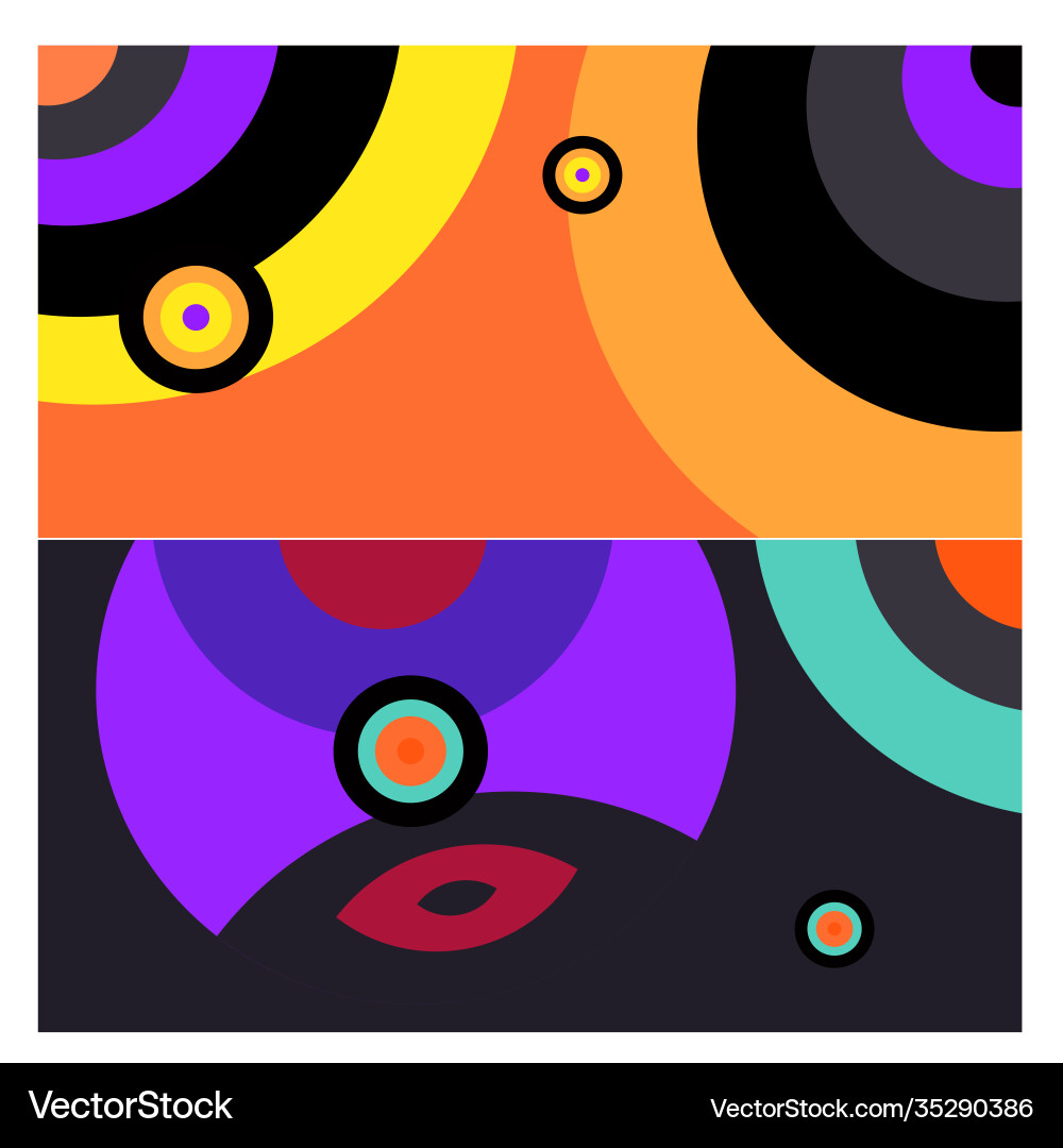 Colorful geometric and curve background pattern Vector Image